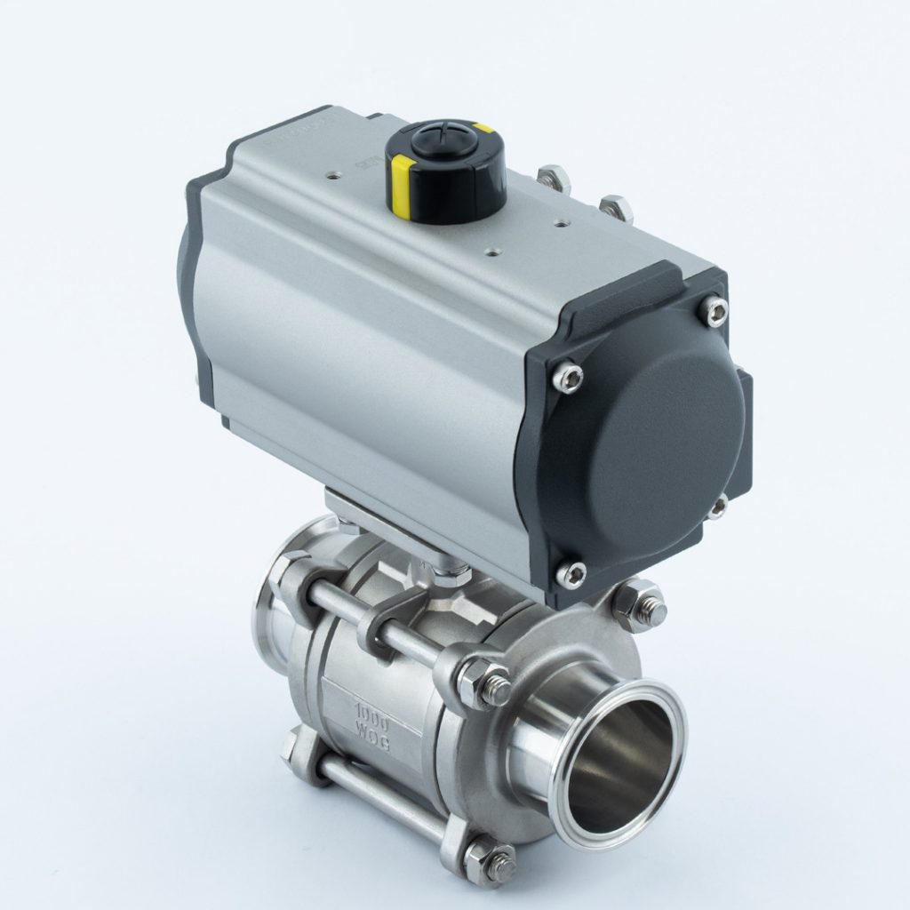 “Shure Valve” Pneumatic Ball Valve Quick-loading CLAMP Ball Valve ...